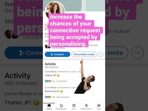 LinkedIn connections - get more yes’s with personalised invite button #linkedin #b2bgrowth