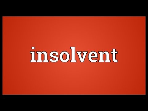 Insolvent Meaning