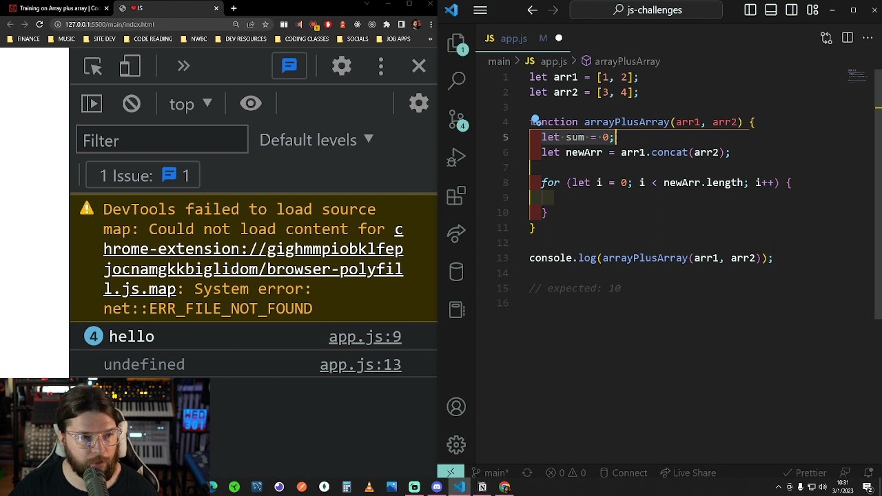 Codewars - 8kyu Array Plus Array