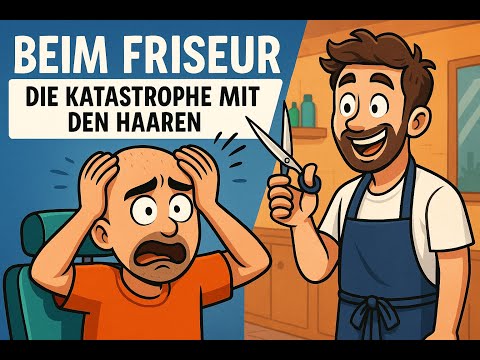 Beim Friseur – Die Katastrophe mit den Haaren (A2) | Deutsch lernen durch Hören