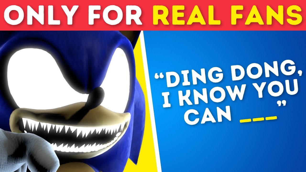 SONIC Quiz Test 🦔💙 Only for REAL Sonic The Hedgehog Fans