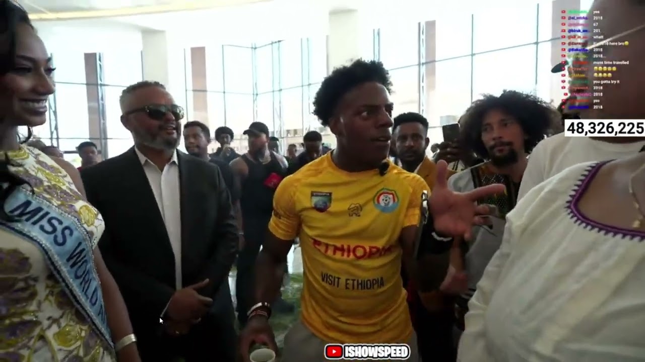 The moment IShowSpeed Learned It's 2018 in Ethiopia