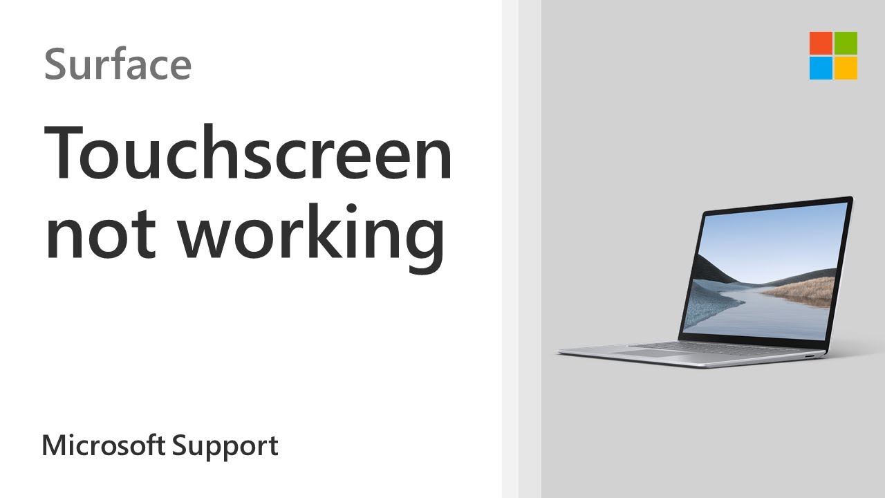 Surface touchscreen not working | Microsoft