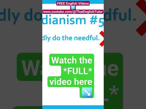 Do the NEEDFUL | Indian English Mistakes #englishshorts #englishgrammar #speaking #grammarmistakes