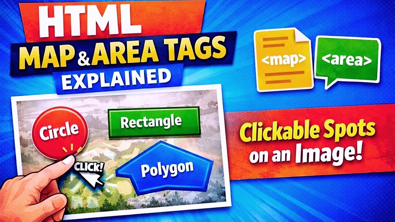 HTML Map and Area Tags Explained | Make Clickable Spots on an Image