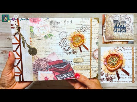 Decorate a homemade notebook: Transfer, embossing, embossing, foil, stickers and more.