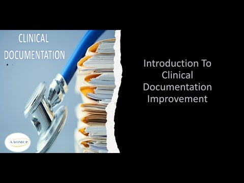 Introduction To Clinical Documentation Improvement