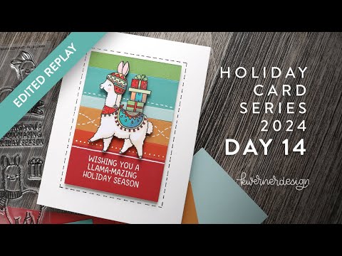 Holiday Card Series 2024 - Day 14 - Colorful Llama with OLO Markers