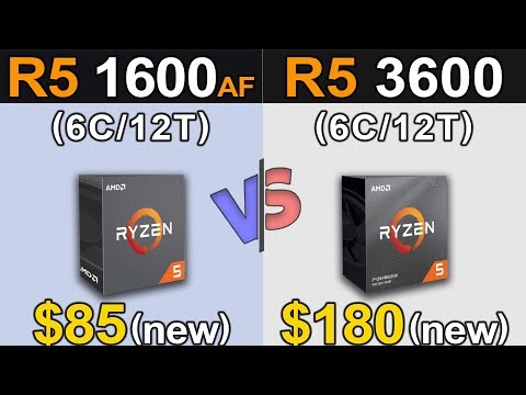 Ryzen 5 1600 AF Vs. Ryzen 5 3600 | 1080p and 1440p Gaming Benchmarks