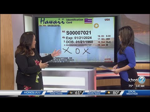 Hawaii Driver's Licenses, IDs Looking Different for Residents