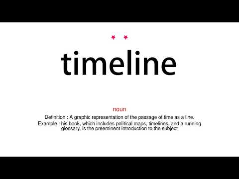 How to pronounce timeline - Vocab Today