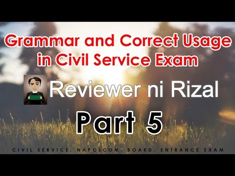 Common Grammar and Correct Usage Test in Civil Service Exam 5