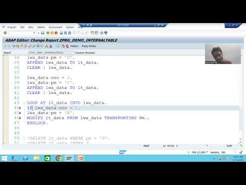 52 - ABAP Programming - Internal Table Operations - MODIFY