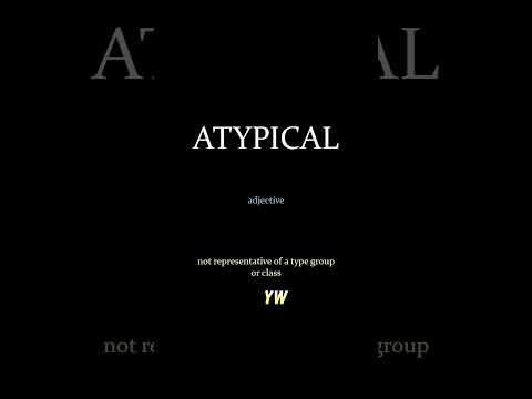 Atypical #How to pronounce and meaning of the word #learnenglish #vocab #vocabulary #english learn