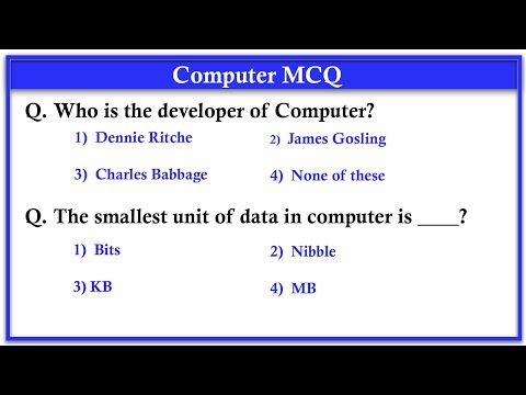 Top 100 Computer Fundamental MCQ 🔥- computer basics mcq question and answer