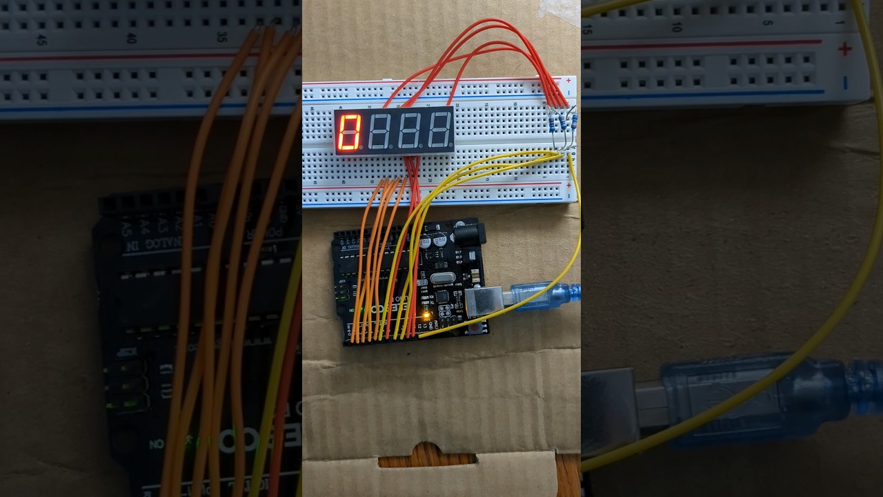 Arduino project 💡 4 digit 7 segment display