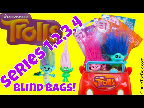 Trolls Series 1 2 3 4 Blind Bags Dreamworks Surprise Toys for Kids Fun Dancing Poppy Toy Branch