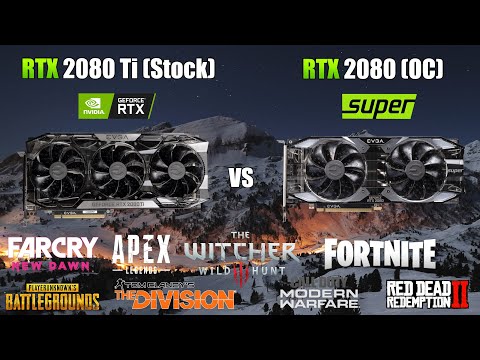 RTX 2080 Ti (Stock) vs RTX 2080 Super (Overclocked) - Test in 8 Games - 1440p