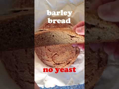 Yeast-free barley bread
