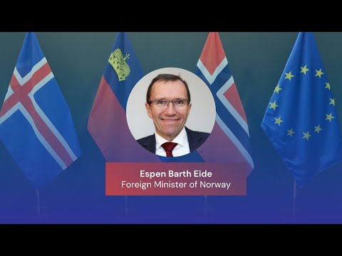 EEA Council 2024 - Espen Barth Eide, Norwegian Minister of Foreign Affairs
