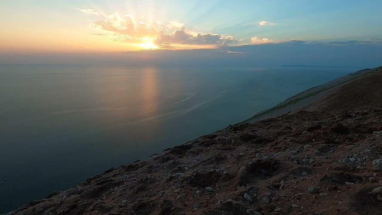 Sunset time lapse at Sleeping Bear Dune