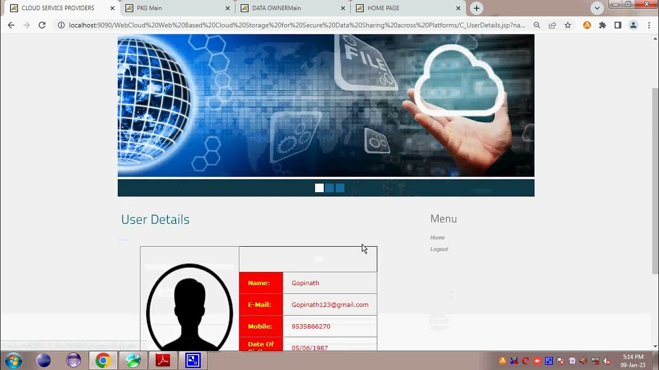 WebCloud Web Based Cloud Storage for Secure Data Sharing across Platforms