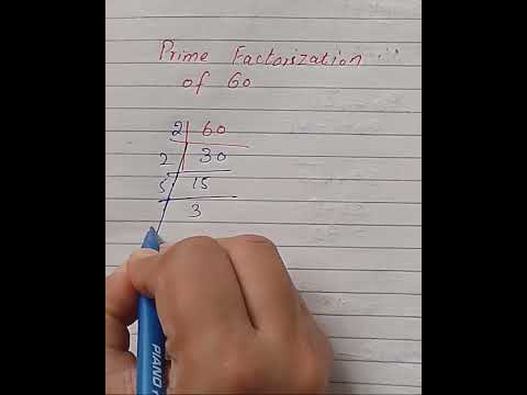 Prime Factorization of 60 | Easy Math Trick for Students