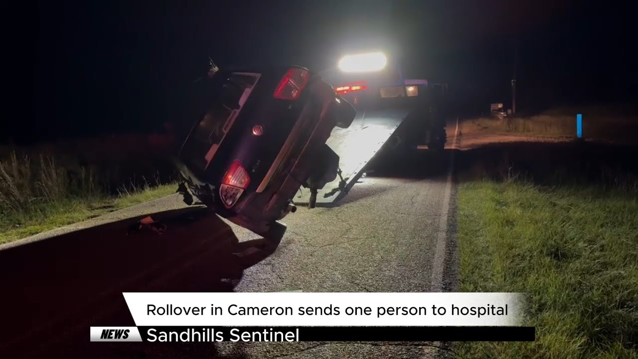 Rollover in Cameron sends one person to hospital