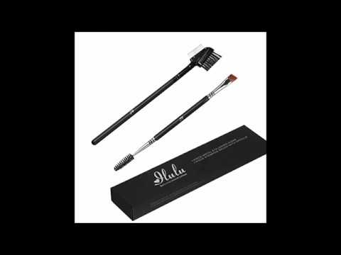 iLuLu Metal Eyelash Comb and Eyebrow Brush with Spoolie, 2 Pieces Professional Makeup Tools Set Best