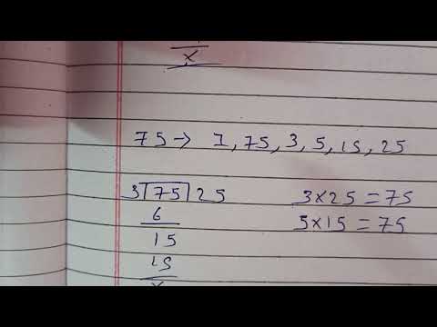 factors of 75