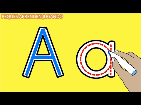 Las vocales para niños Aprender a escribir en mayúscula y minúscula las vocales Video de Peques Ap