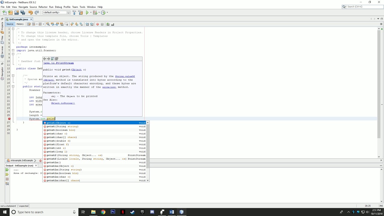 Variables and Constants Java Tutorial (Version Josh)