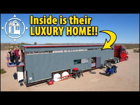 This Semi-Truck Has Been Converted Into a Mobile Home With a Movie ...