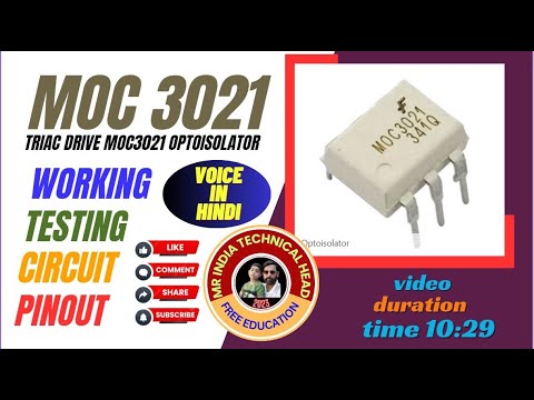moc3021 optocoupler| moc3021 triac driver circuit|