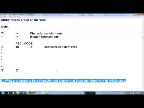 Learn C Programming In Hindi | Program To Display ASCII value of a Character - Mind Luster