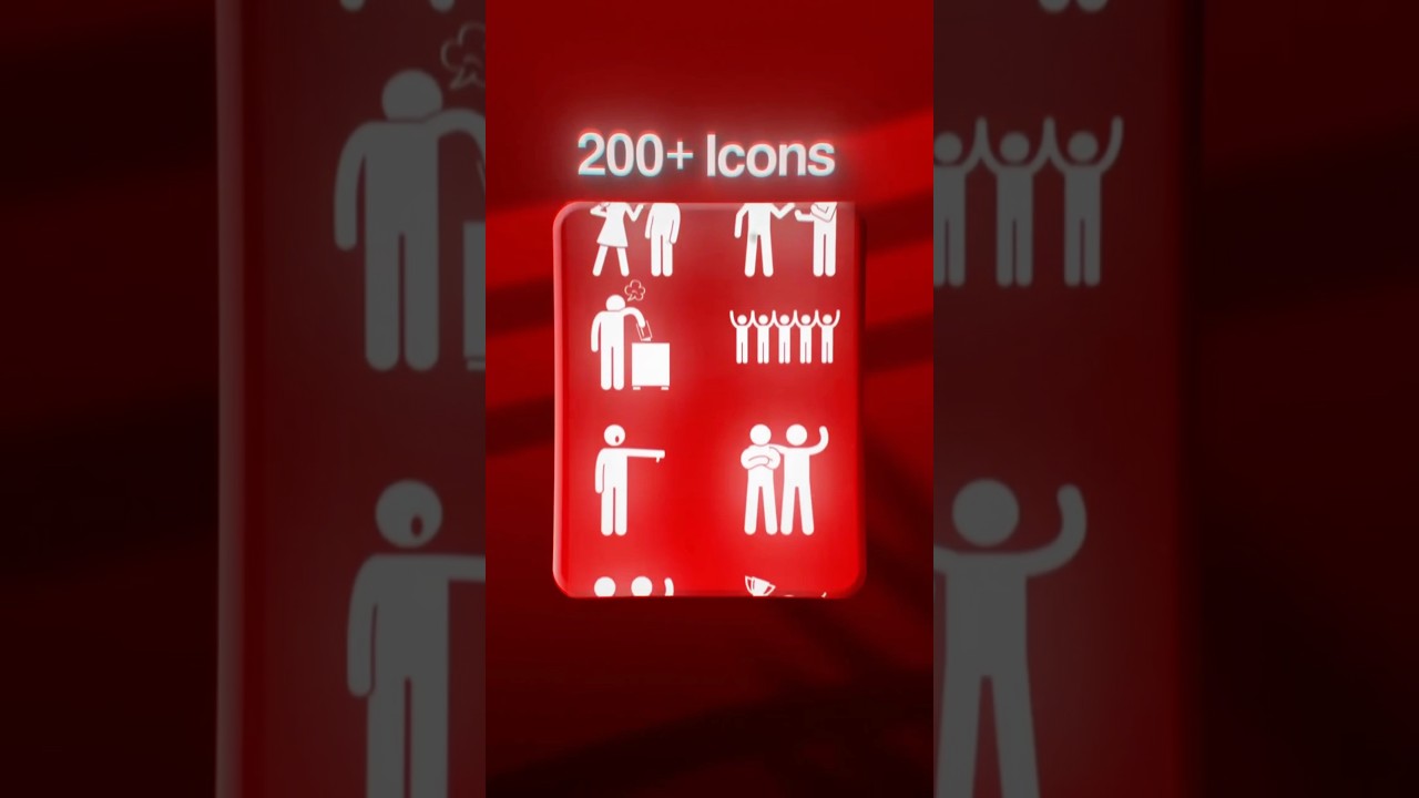 200+ Glowing Icons pack FREE 🥶🚀 - New Digital Bundle Pack Free Download Now