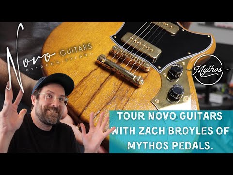 Zach from @MythosPedals gives me a tour of @novoguitars2534 in Nashville