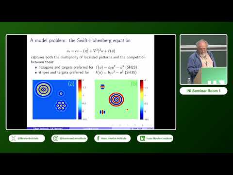 ADIW04 | Prof. Edgar Knobloch | Localized states in passive and active systems