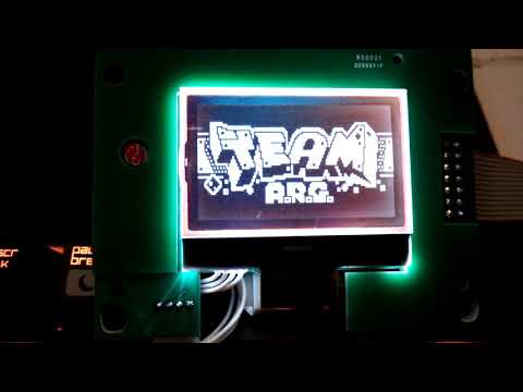 Homemade Arduboy using RGB LCD ST7565 display bootloader test