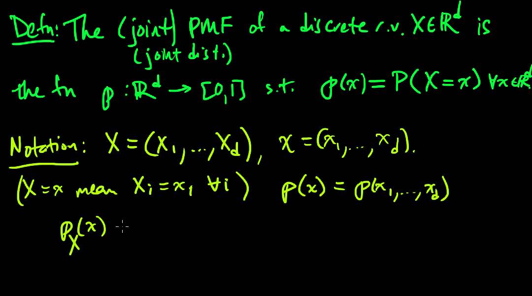 (PP 5.1) Multiple discrete random variables