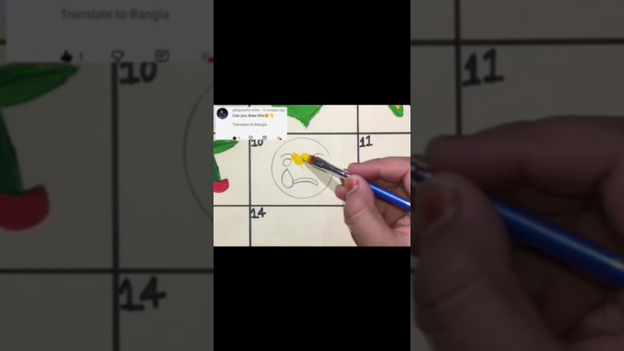 How to Draw a Sad Crying Emoji 😢 |Step-by-Step Drawing & Painting Tutorial #art #draw#drawing #emoji