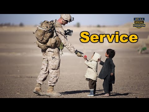 Why it is called the "Military SERVICE" - and what we can Learn from it?