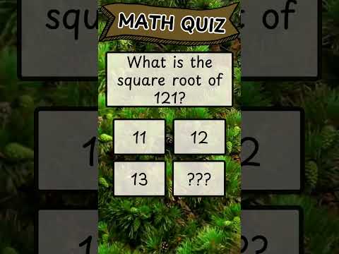 Do You Know the Square Root of 121? | Math Quiz #shorts