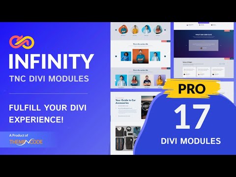 Infinity TNC Divi Modules Pro | Overview Video | Divi Addon