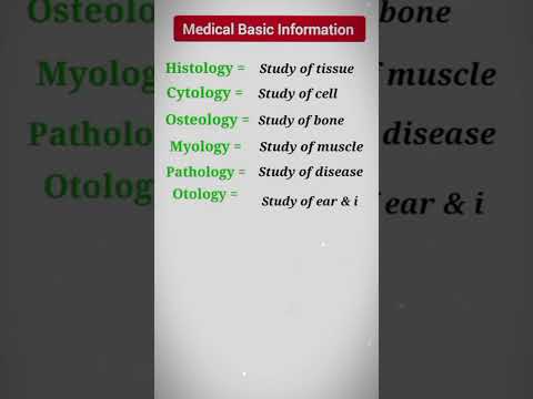 List Of Ology || Different types of studies and their names ✍️ #shorts #medicalterminology