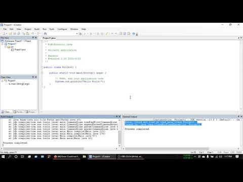 JCreator Could not find or load main class