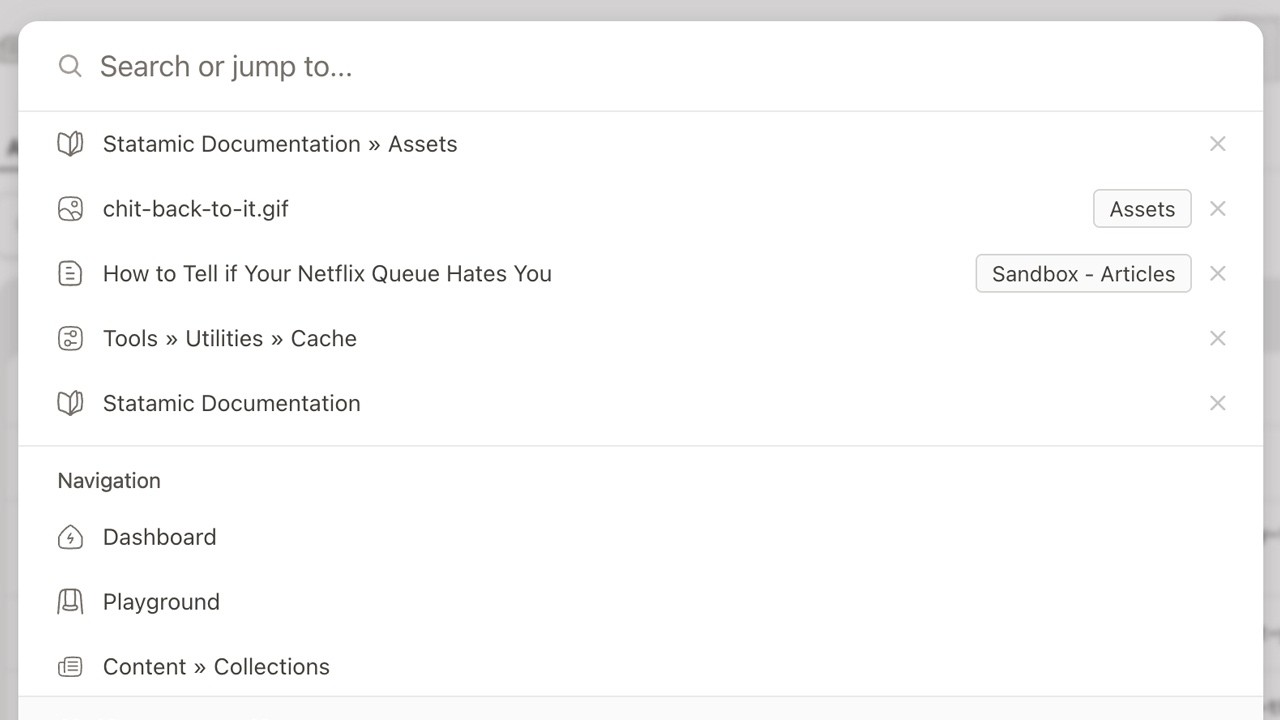 ⚡️ The Command Palette