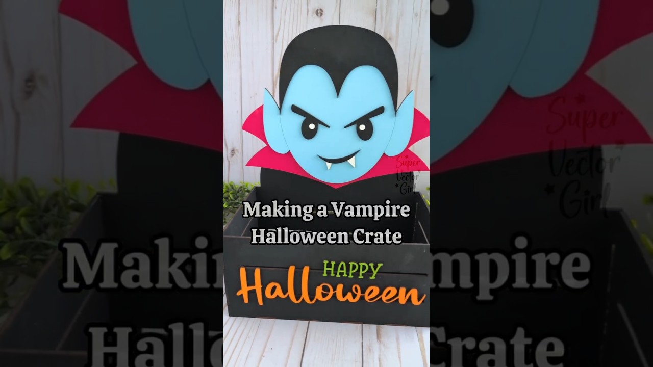 Vampire Halloween Crate with xTool P2 | Easy Halloween Laser Cut Machine Projects | Gifts for Kids