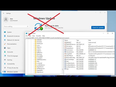 Stop / Disable windows 11 auto update service using registry editor