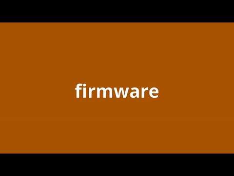 what is the meaning of firmware